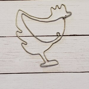 Chicken Bookmark - Rooster - Organizer - Paperclip - Wire Filofax ...