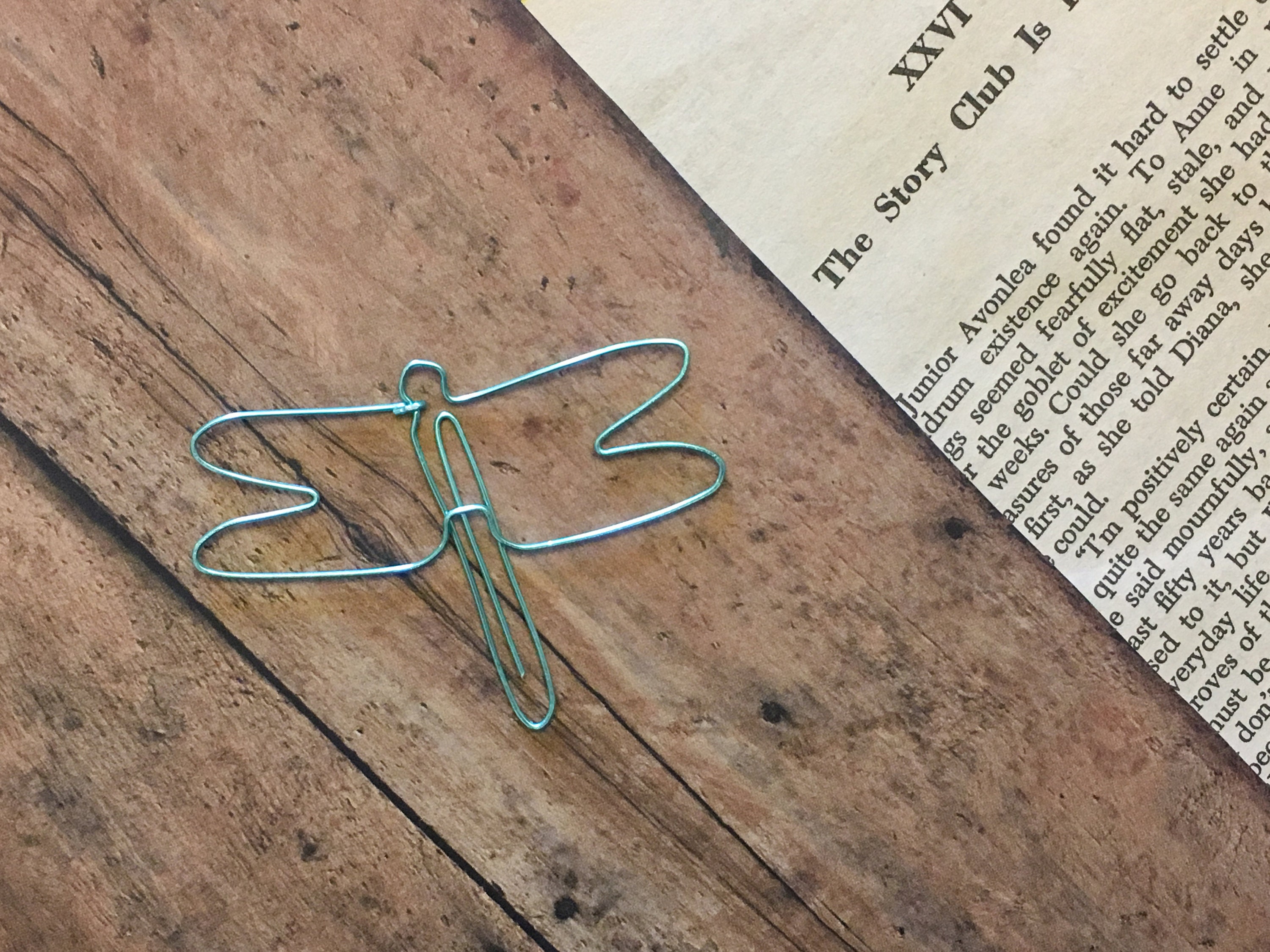 Dragonfly Bookmark - Organizer - Paperclip - Wire Filofax Paperclip ...