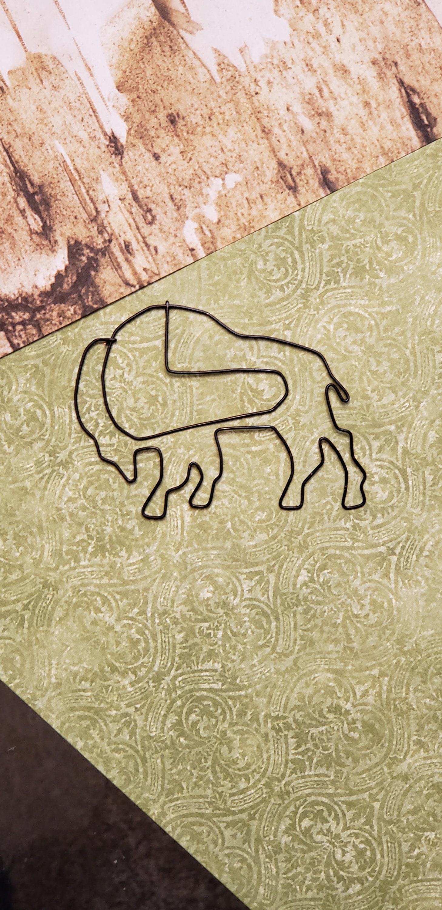Buffalo Bookmark - Wire Filofax Paperclip - Planner Clip - Valentines ...