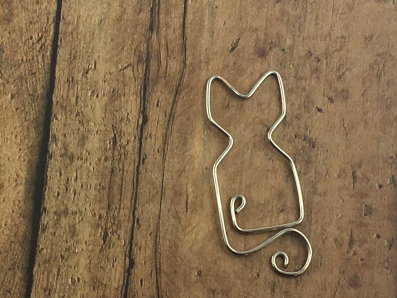 Cat Bookmark Organizer Paperclip Wire Filofax Paperclip - Etsy
