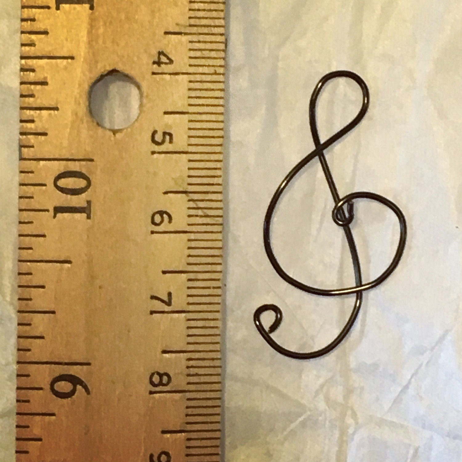 Music Note Bookmark - Treble Clef - Organizer - Paperclip - Wire ...