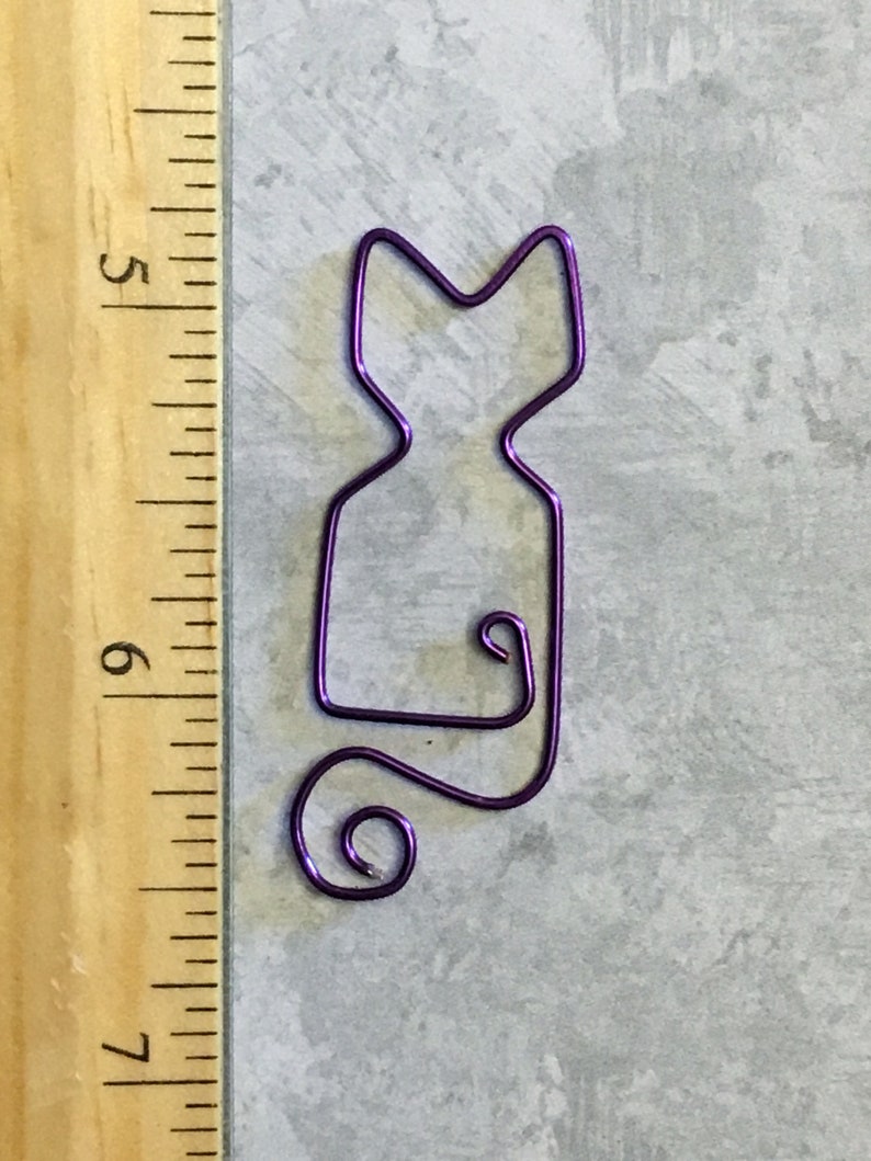 Cat Bookmark Organizer Paperclip Wire Filofax Paperclip | Etsy
