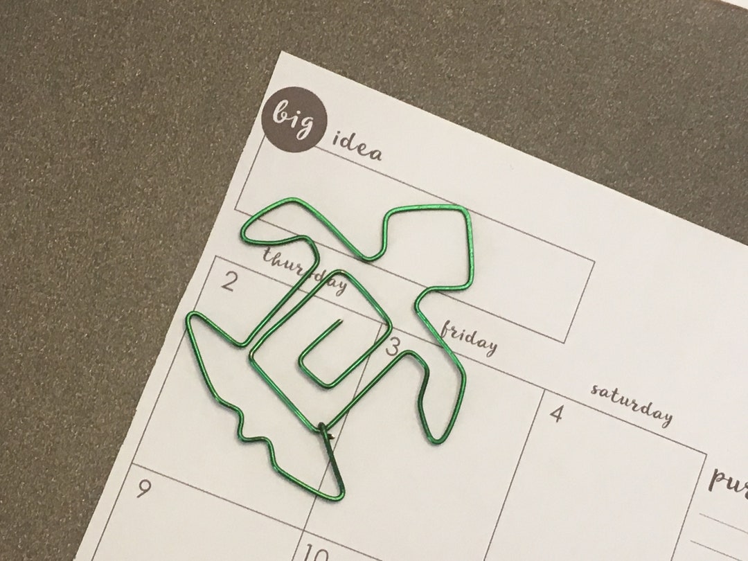 Turtle Bookmark - Wire Filofax Paperclip - Planner Clip - Wedding ...