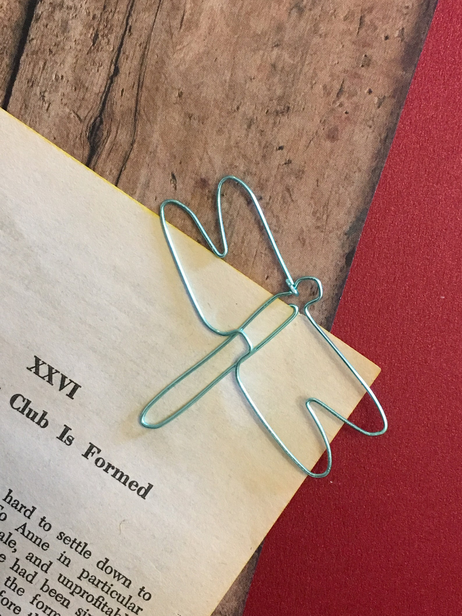 Dragonfly Bookmark - Organizer - Paperclip - Wire Filofax Paperclip ...