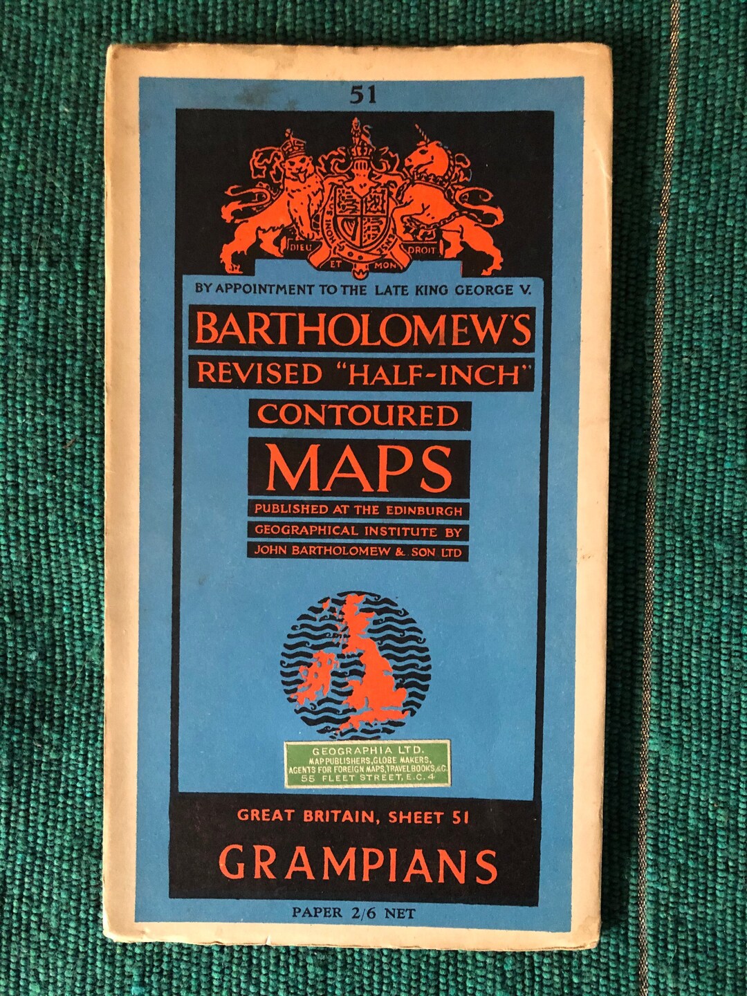 VINTAGE 40s MAP - Etsy