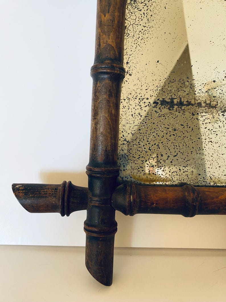 FAUX BAMBOO MIRROR - Etsy