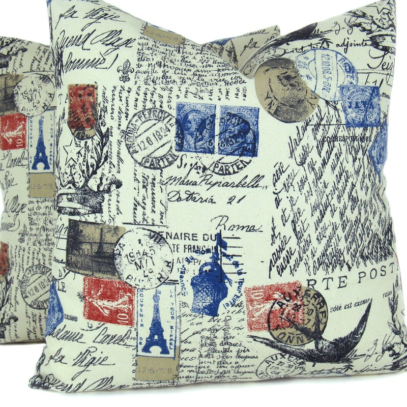 French Script Pillow - Etsy
