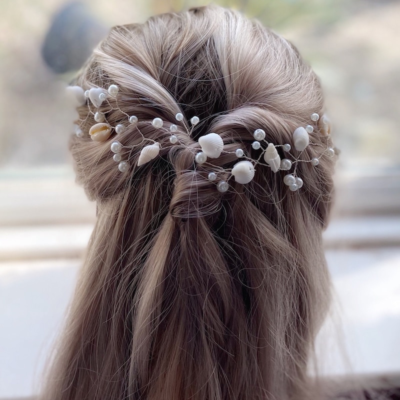 Bride Hair Vine Beach - Etsy
