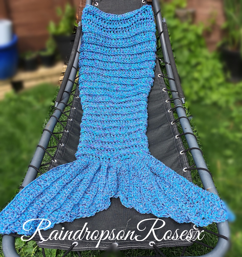 Crochet Mermaid Tail Blanket Chunky Cosy Snuggle Sack in Baby - Etsy UK