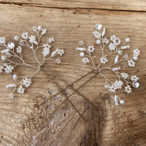 Beaded Hair Pins - Etsy