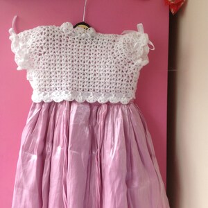 Crochet Baby Girls Bolero Shrug, Christening Party, Wedding, Photo Prop ...