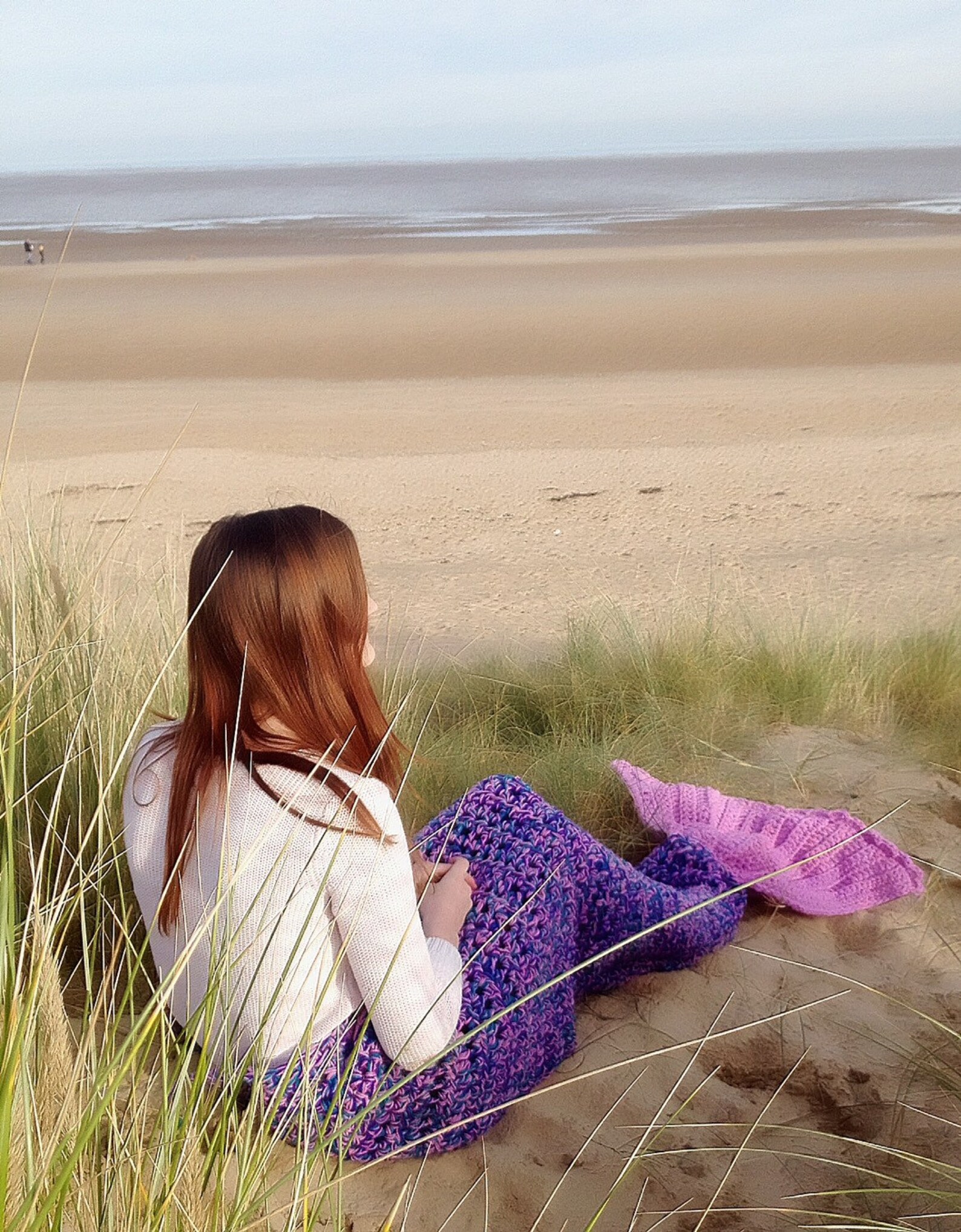 Crochet Mermaid Tail Blanket Chunky Cosy Snuggle Sack in Baby | Etsy