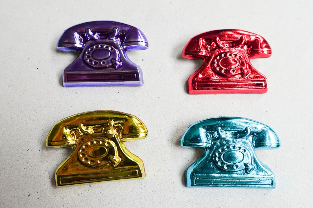Vintage Telephone Brooch - Etsy