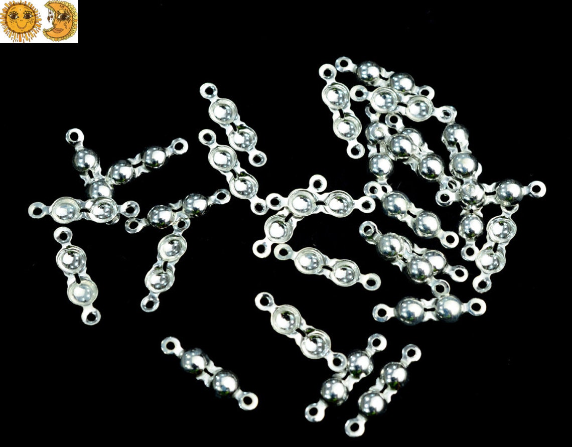 30 pcs Solid 925 Sterling Silver crimp bead tips Knots | Etsy
