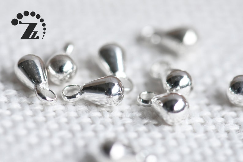 925 Sterling Silver Chain End Extension Teardrop Drop Chain - Etsy