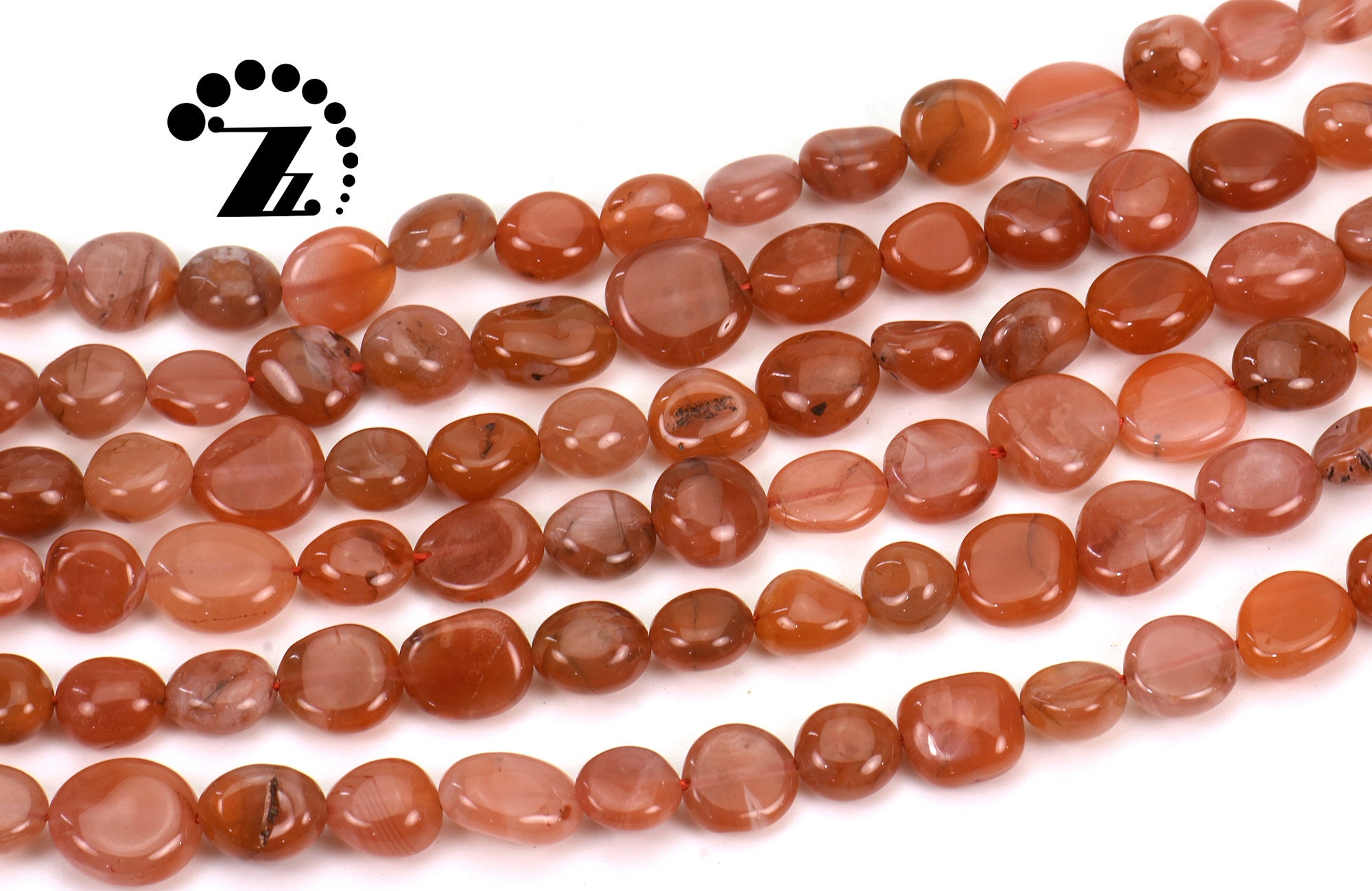 Southern Red Agate15 Full Strand Natural Southern Red | Etsy