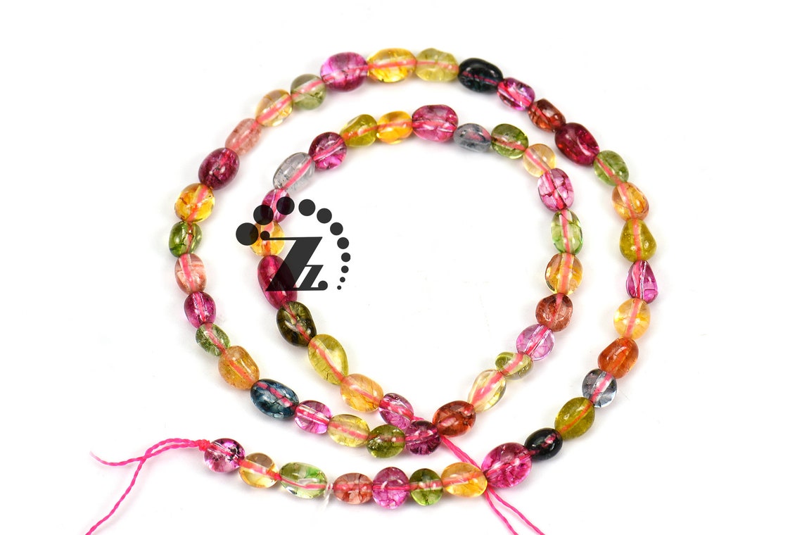 Multicolor Cracked Crystal Quartz Pebble Chips Beadscrystal - Etsy