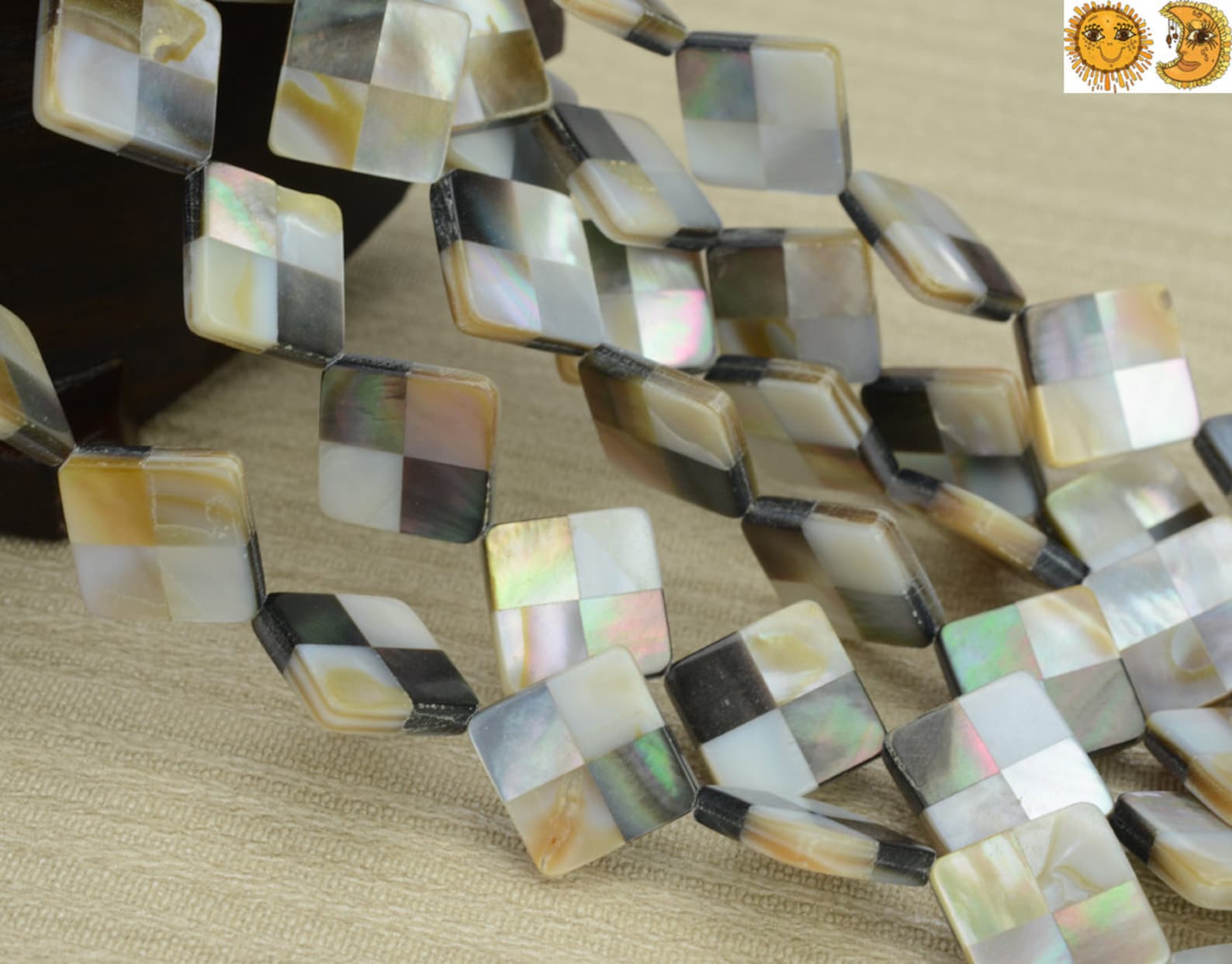 Black Shell15 Inch Full Strand Natural Black Shell Smooth | Etsy