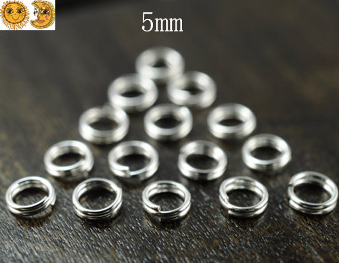 30 Pcs 925 Sterling Silver Double Loops Split Jump Rings Open Jump ...