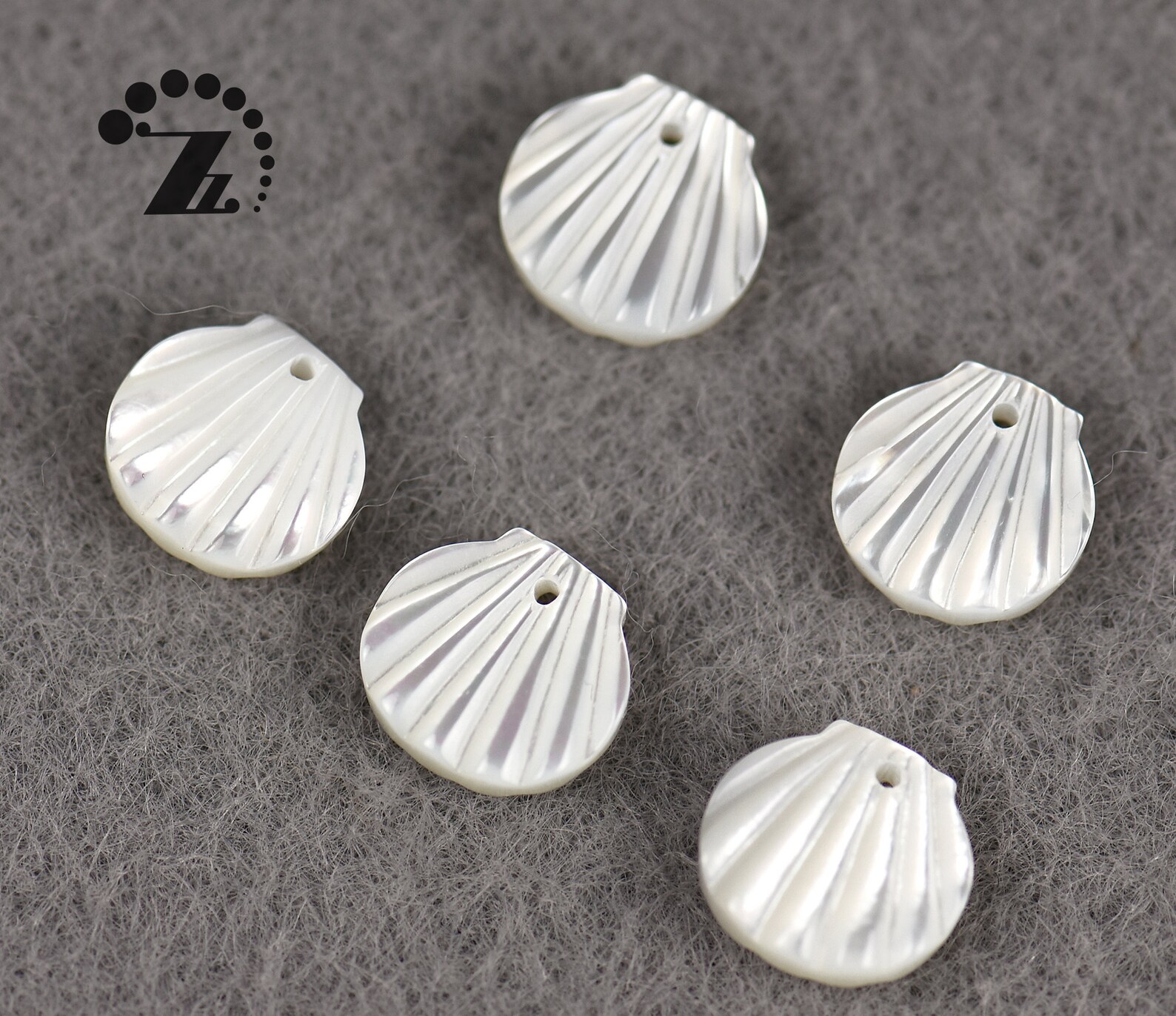 MOP Mother of Pearl Carved Scallop Shape Beadsshell Shape | Etsy