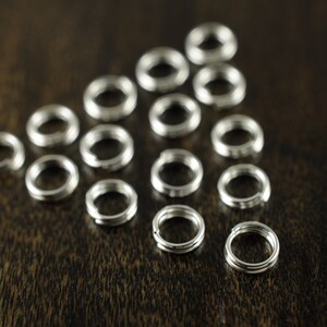 30 Pcs 925 Sterling Silver Double Loops Split Jump Rings Open Jump ...