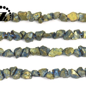 Titanium Iron Pyrite Raw Rough Nugget Beads,cut Nugget,nugget Bead ...
