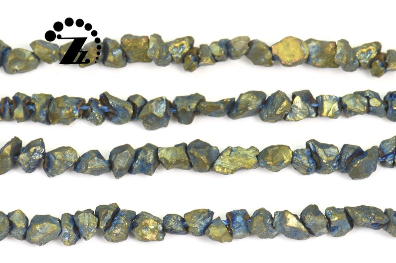 Titanium Iron Pyrite Raw Rough Nugget Beads,cut Nugget,nugget Bead ...