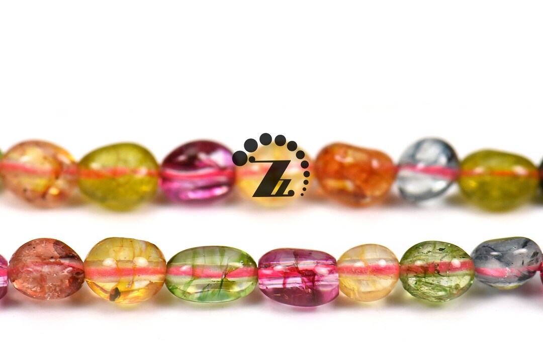 Multicolor Cracked Crystal Quartz Pebble Chips Beads,crystal Beads ...
