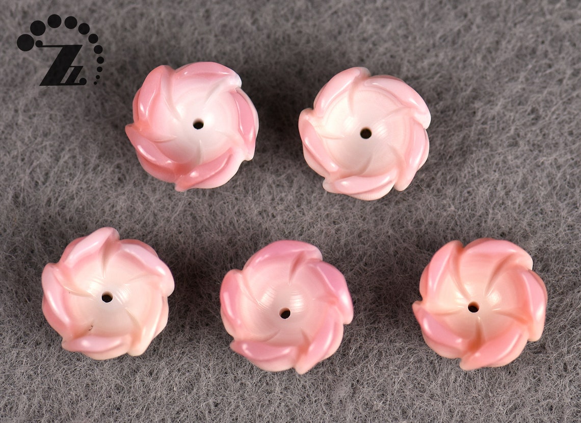 Pink Queen Conch shell Bowl flowersMOP Mother Of Pearl Pink | Etsy