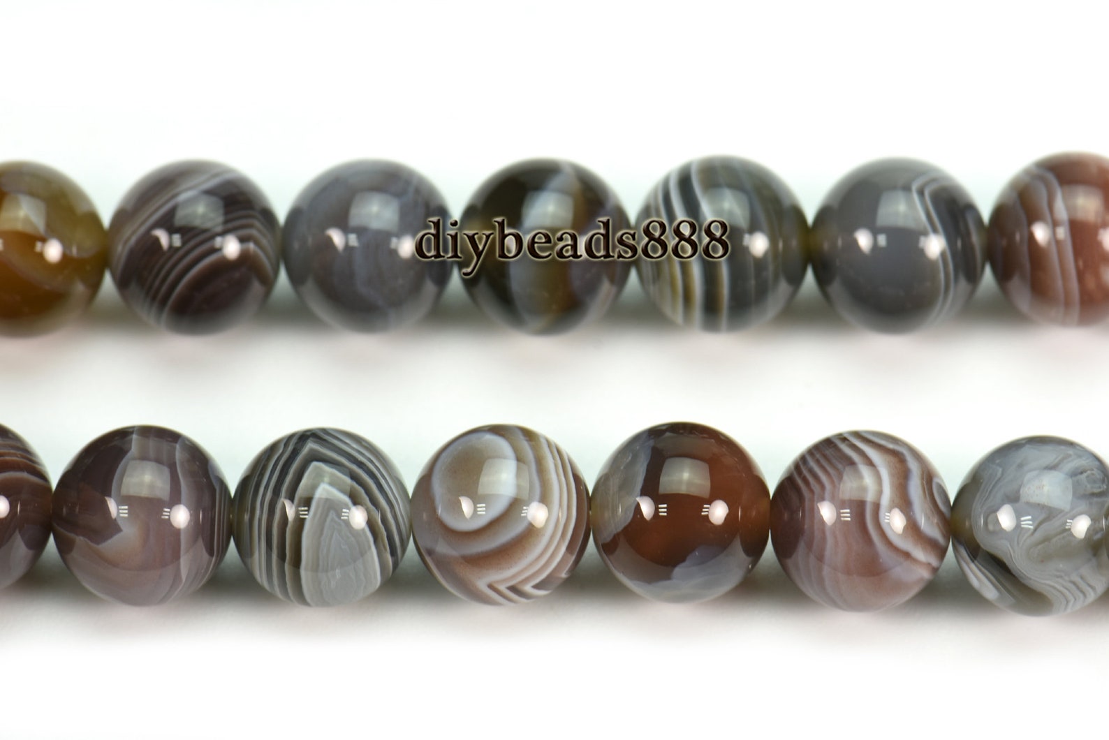 Botswana Agate 15 Inch Strand Full Natural Grade AA Botswana | Etsy