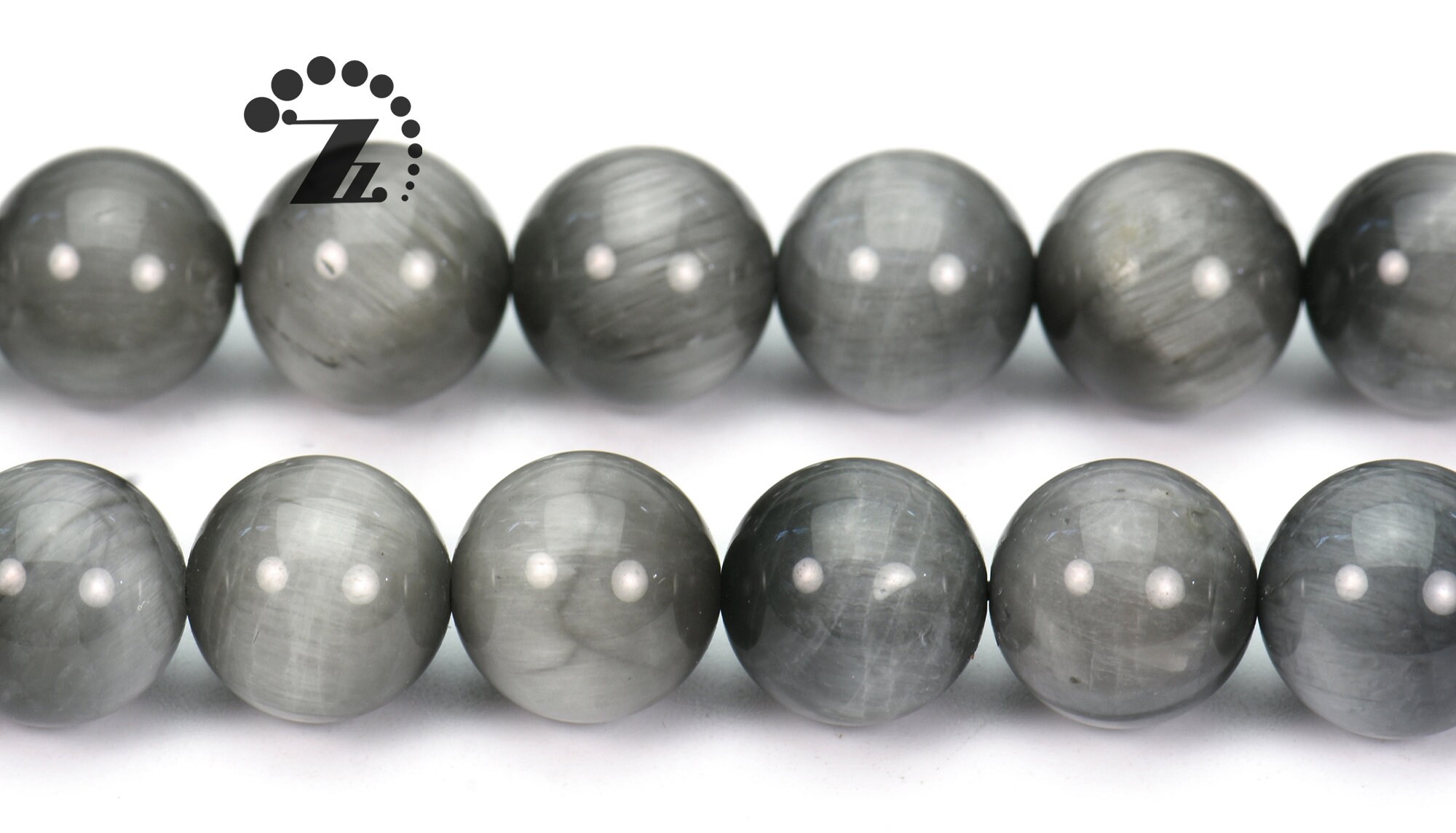 Gray Hawk Eye Smooth Round Beads, Eagle Eye,gray Tiger Eye,natural ...