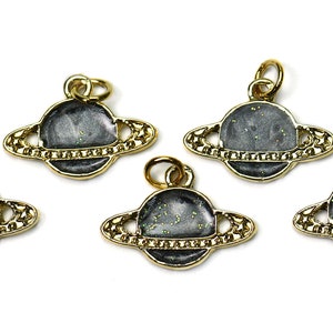 Alloy Charm, Enamel Charm, Universe Charm, Space Astronomy Charm ...