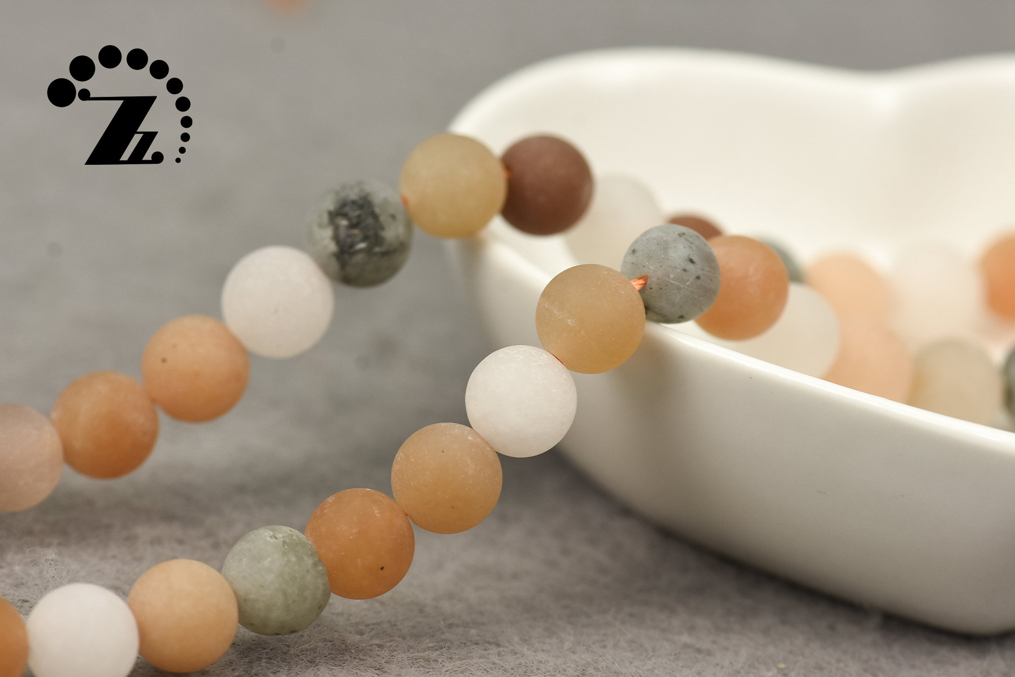 Multicolor Moonstone matte round beadMoonstoneMixed | Etsy