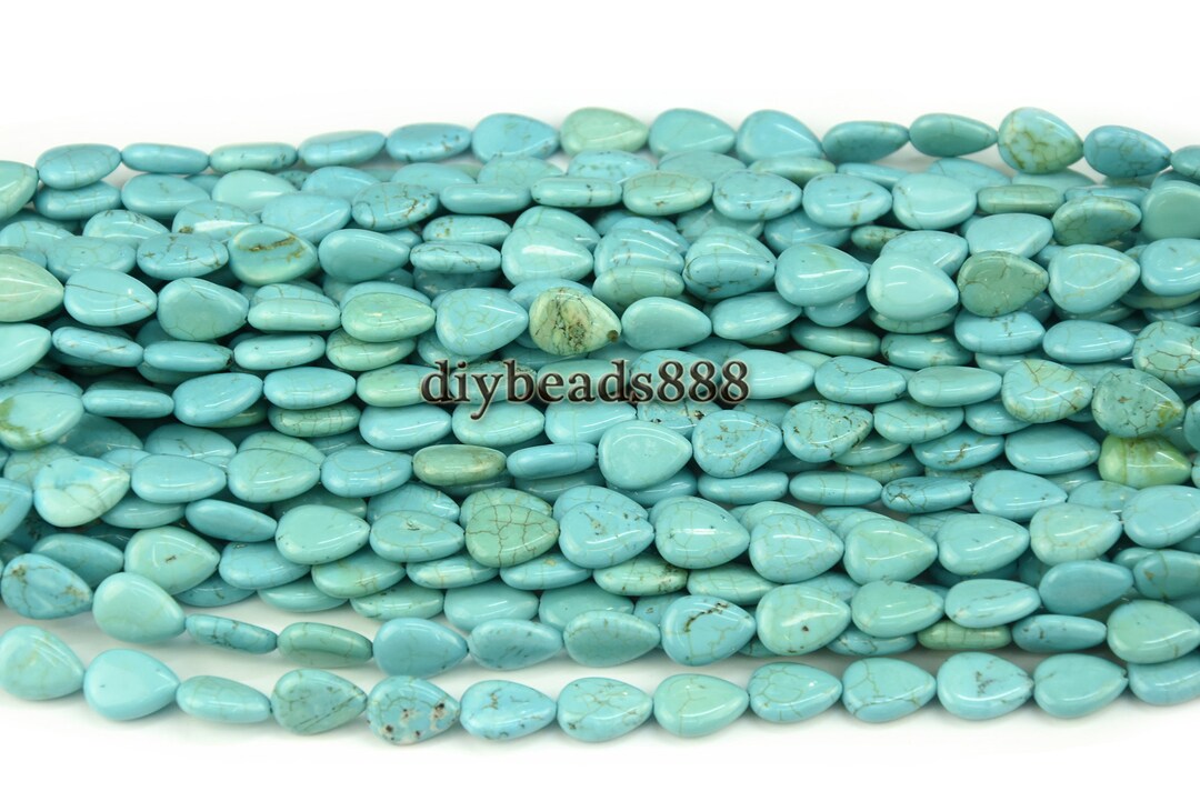 Blue Magnesite Smooth Teardop Beads,pear Shape,natural,gemstone Beads ...