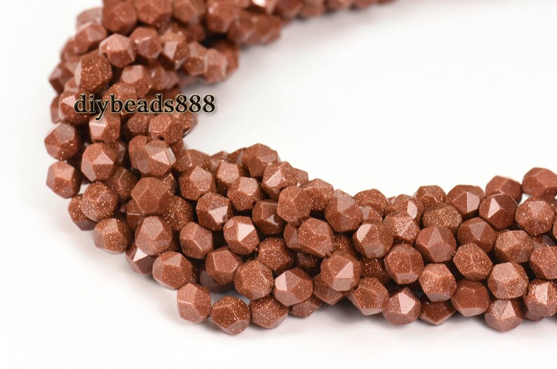 Goldstone15 Full Strand Goldstone Star Cut - Etsy