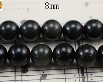 Ice Obsidian Smooth Round Beads6mm 8mm 10mm 12mm for - Etsy