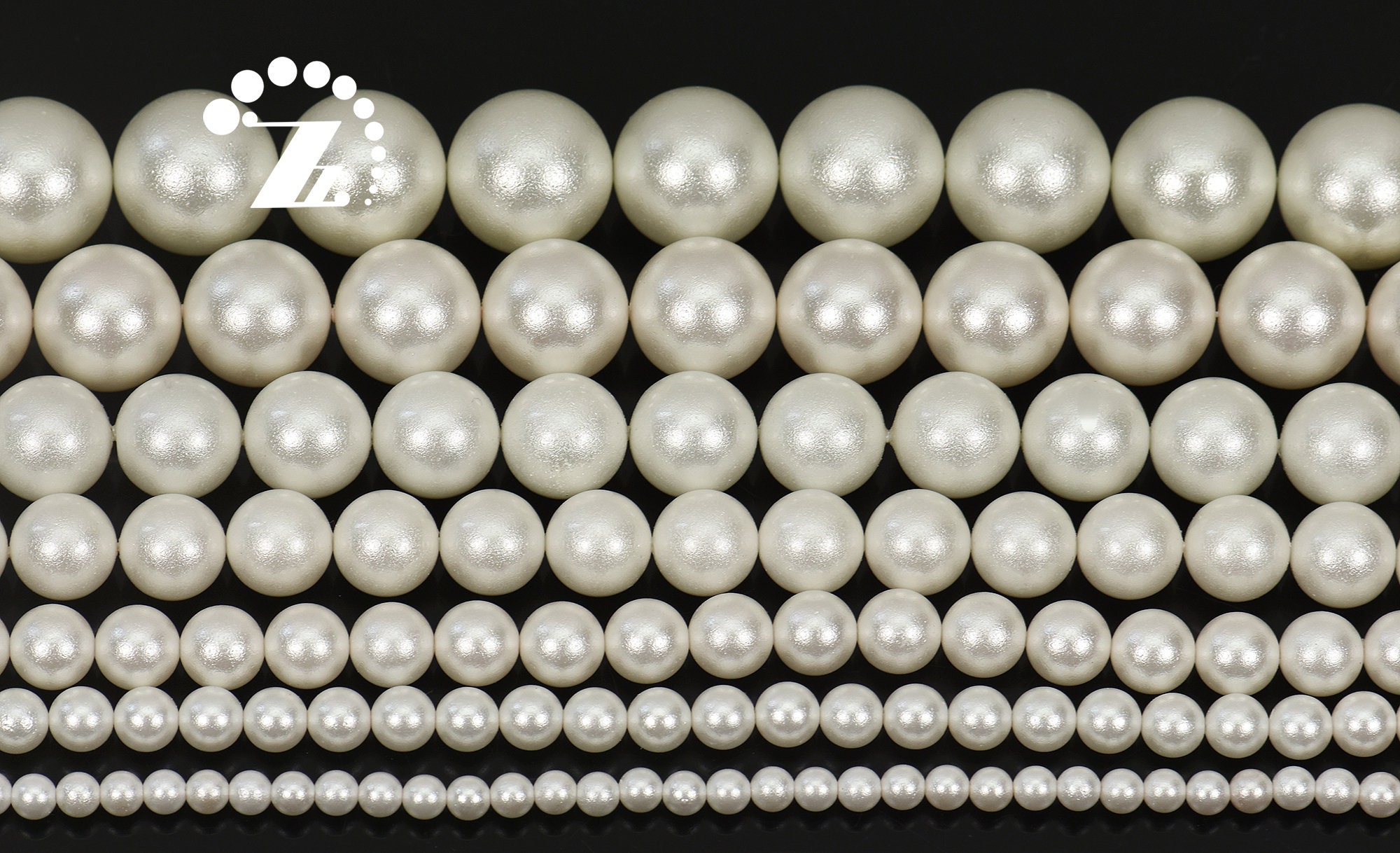 Shell Pearl15 Full Strand Shell Pearl Matte Round - Etsy