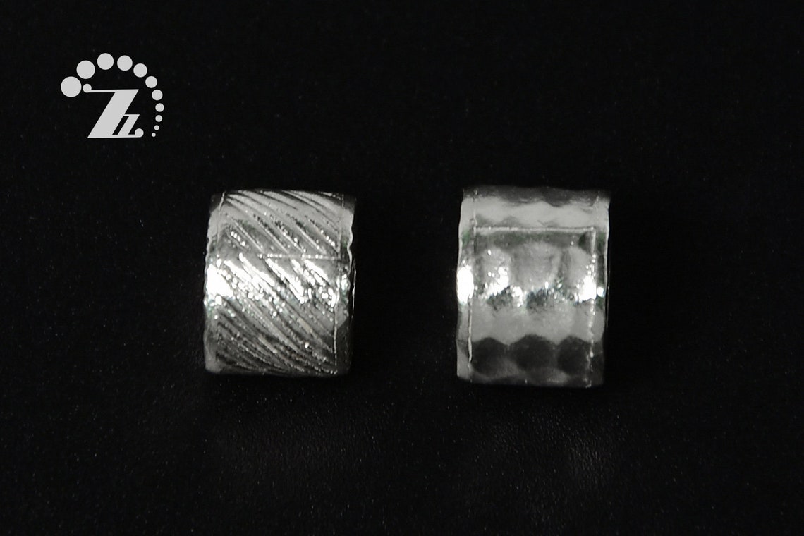 925 Sterling Silver cylinder spacer beadssilver | Etsy