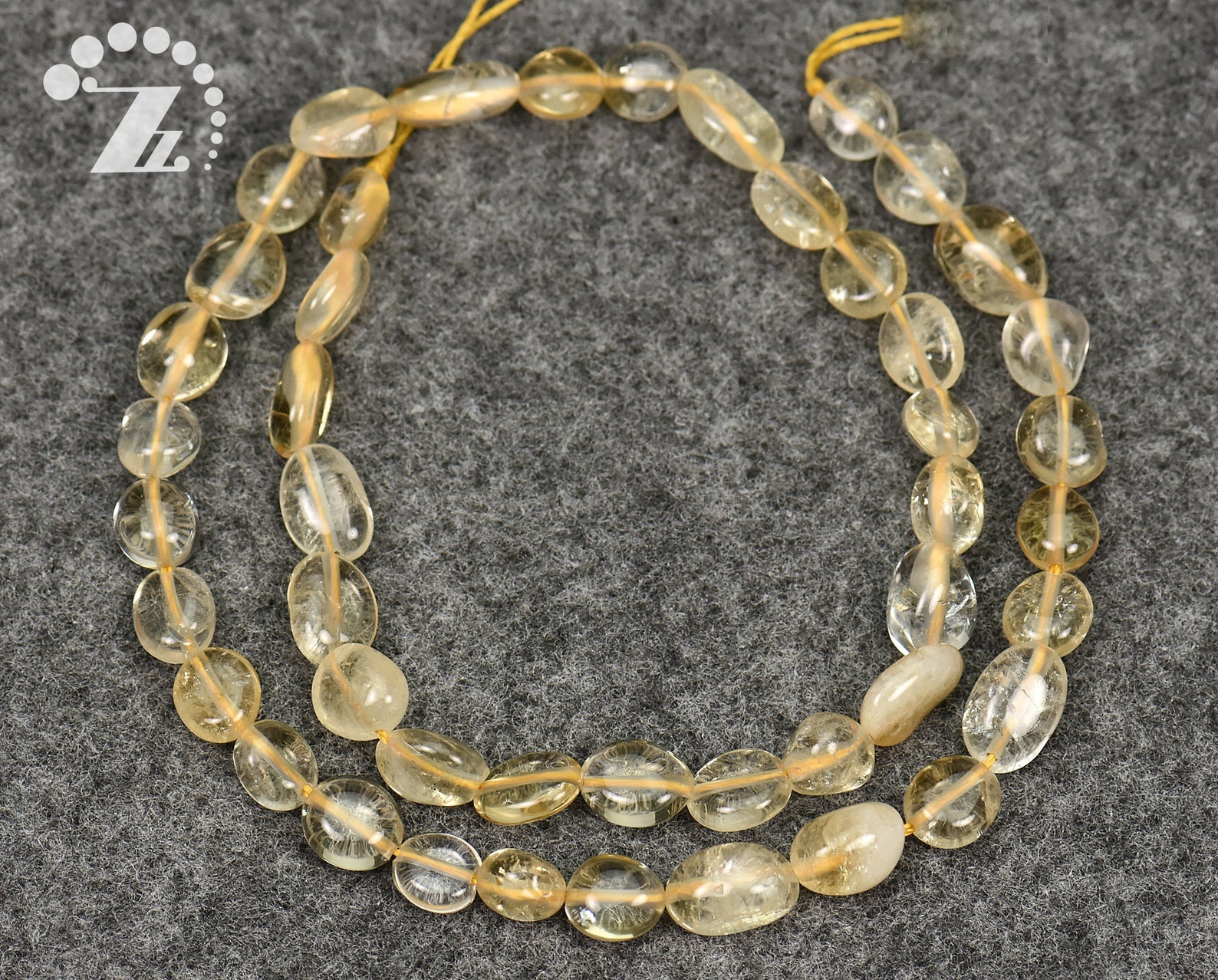 Citrine15 full strand Natural Citrine beadspebble | Etsy