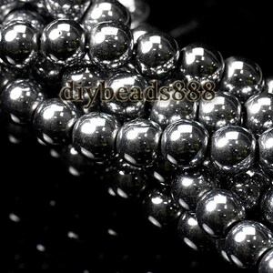 Silver Hematite Smooth Round Beads,electroplated Hematite,grade Aa,size ...