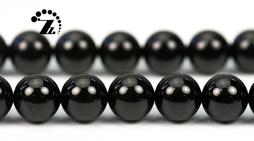 Black Spinel Smooth Round Beads,spinel,natural,gemstone,diy,jewelry ...