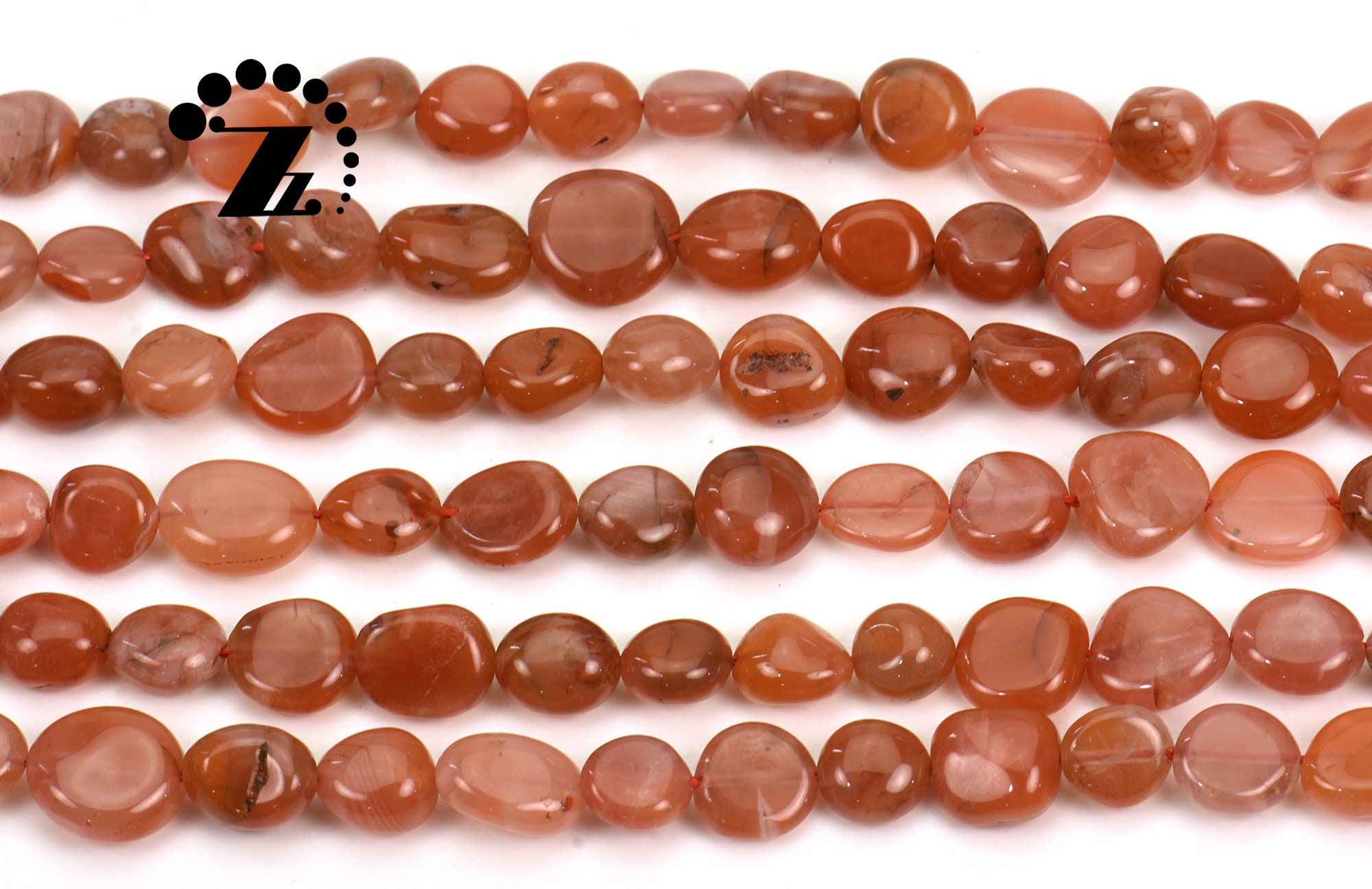 Southern Red Agate15 Full Strand Natural Southern Red | Etsy