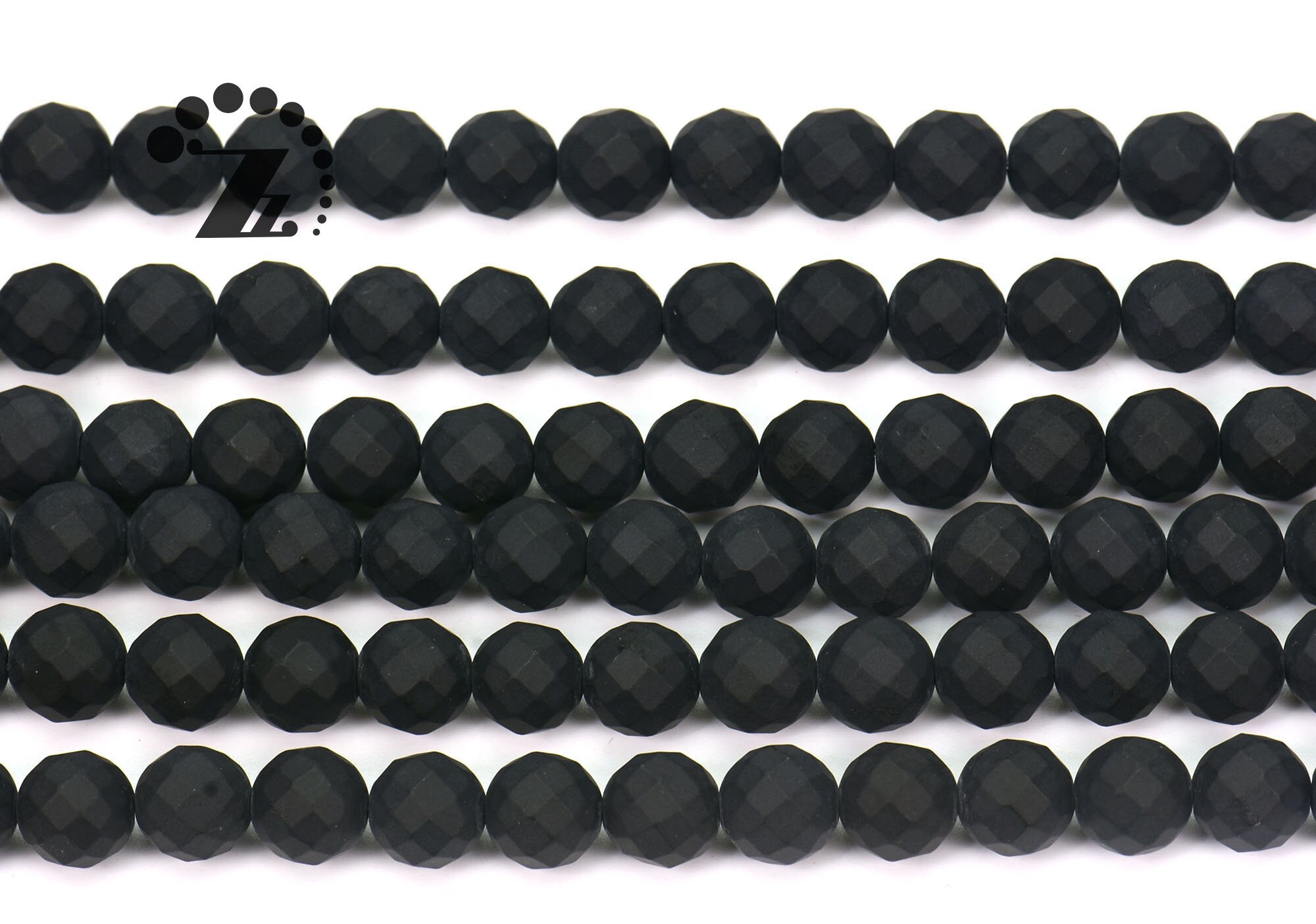 Black Onyx15 Inch Full Strand Black Onyx Frosted Matte - Etsy