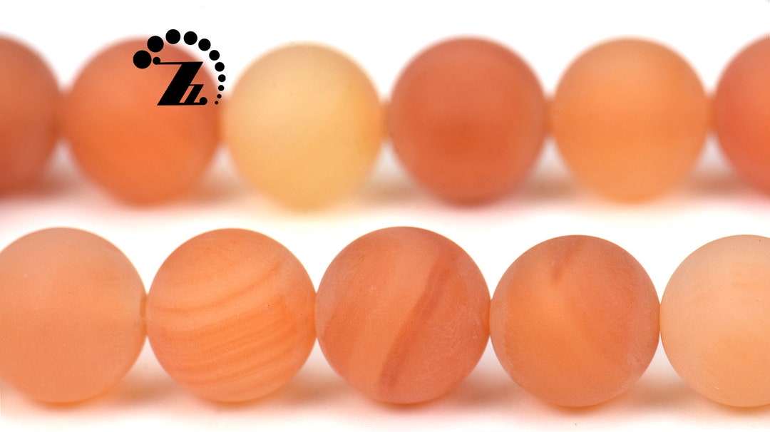 Red Agate Matte Round Beads,agate Beads,frosted Bead,natural,gemstone ...