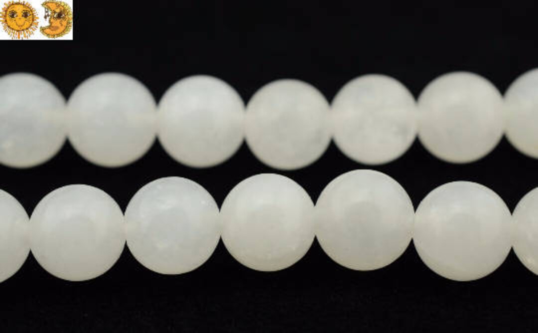 Malaysia Jade,15 Inch Full Strand White Malaysia Jade Smooth Round ...