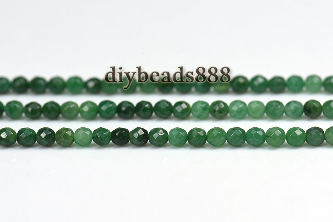 African Jade,15 Inch Full Strand African Jade Faceted Round Beads 2mm ...