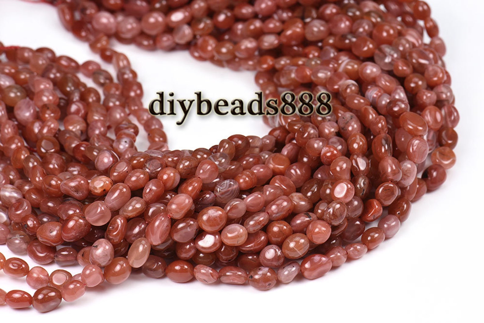 Southern Red Agate15 full strand Natural Southern Red | Etsy