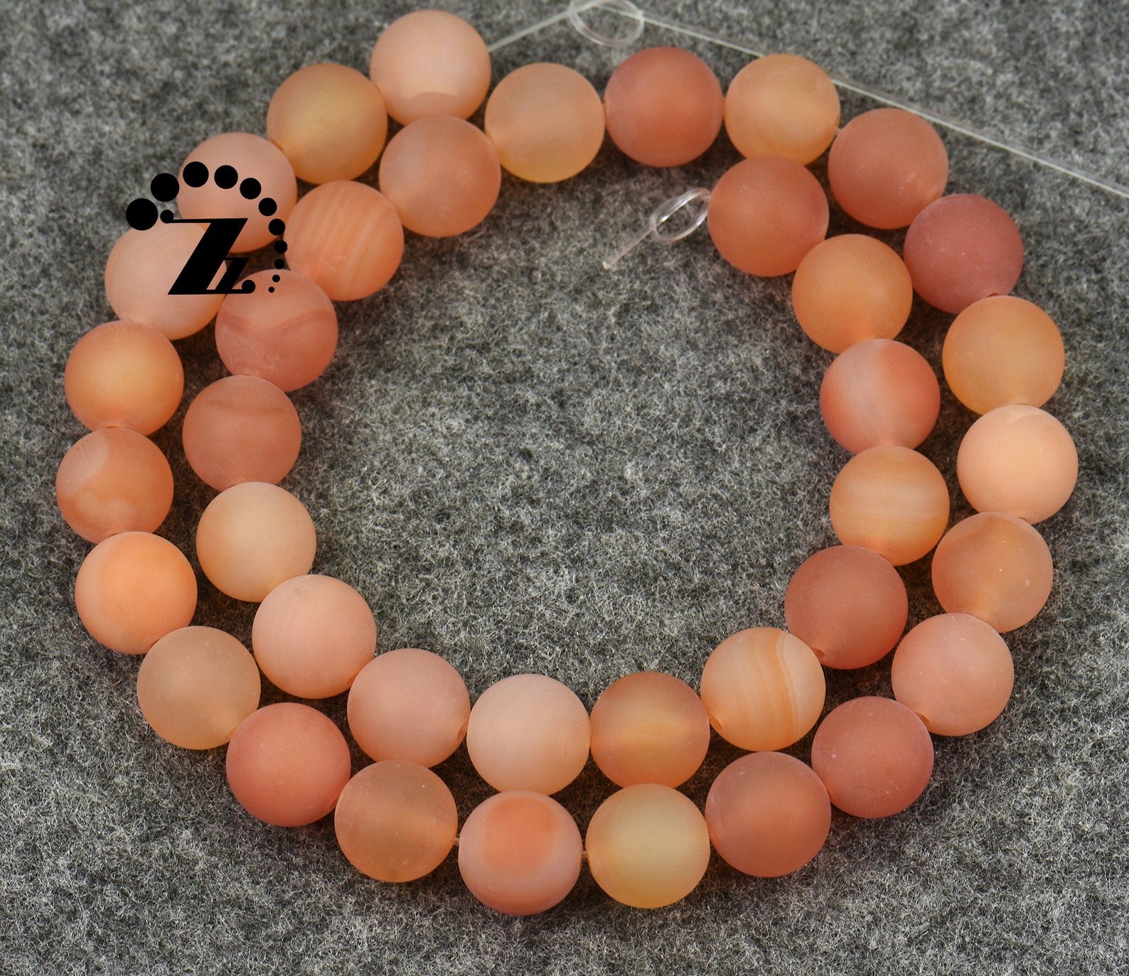 Red Agate matte round beadsAgate beadsfrosted | Etsy