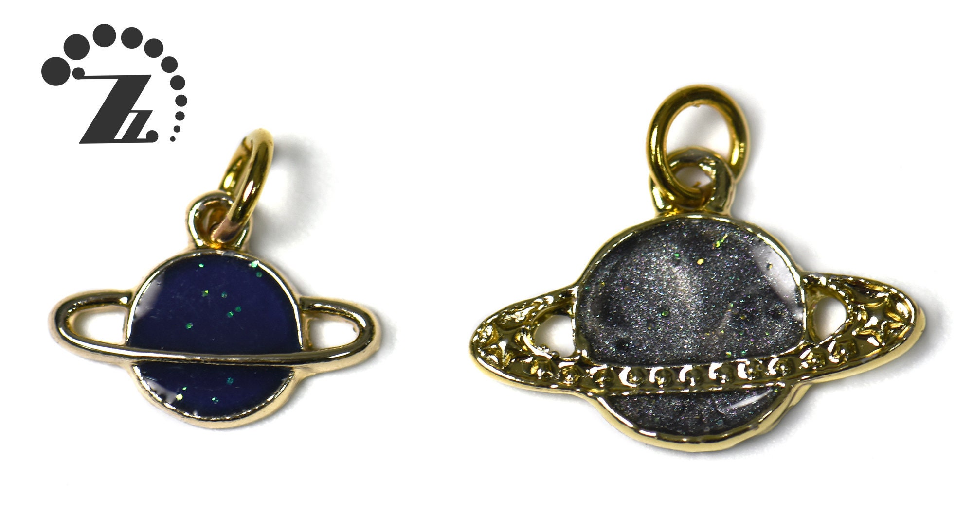 Alloy Charm Enamel charm Universe Charm Space Astronomy | Etsy