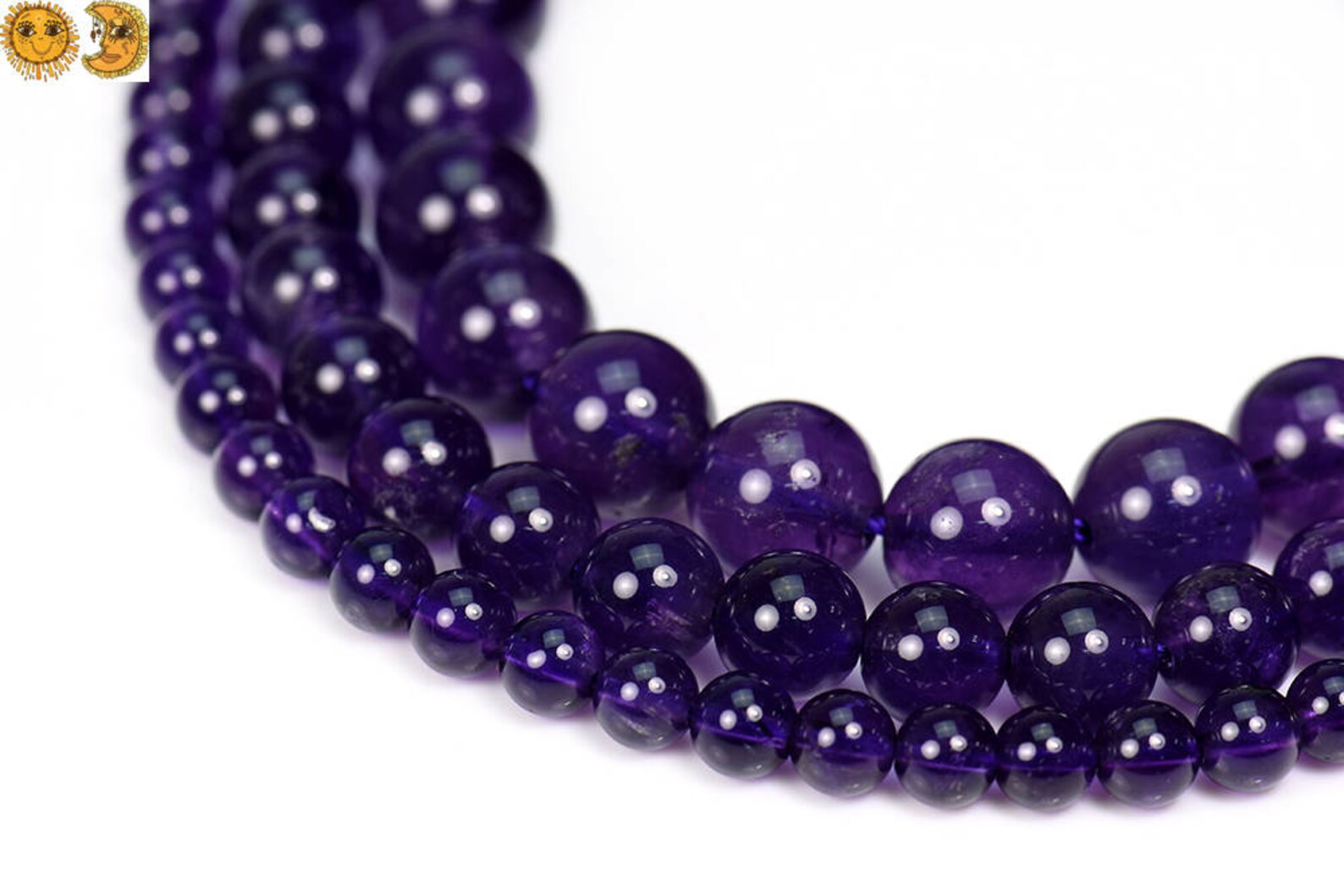 Grade AAA Amethyst Smooth Round Beads,purple Amethyst,crystal Quartz ...
